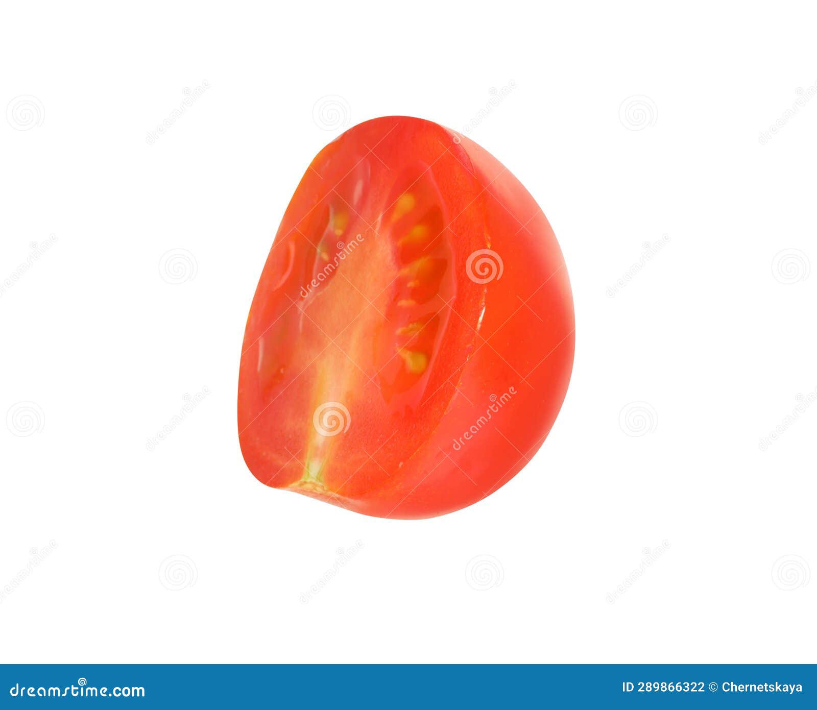 Half of Ripe Cherry Tomato Isolated on White Stock Photo - Image of ...