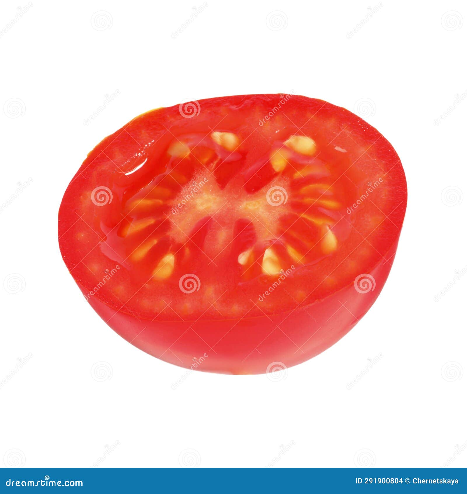 Half of Ripe Cherry Tomato Isolated on White Stock Photo - Image of ...
