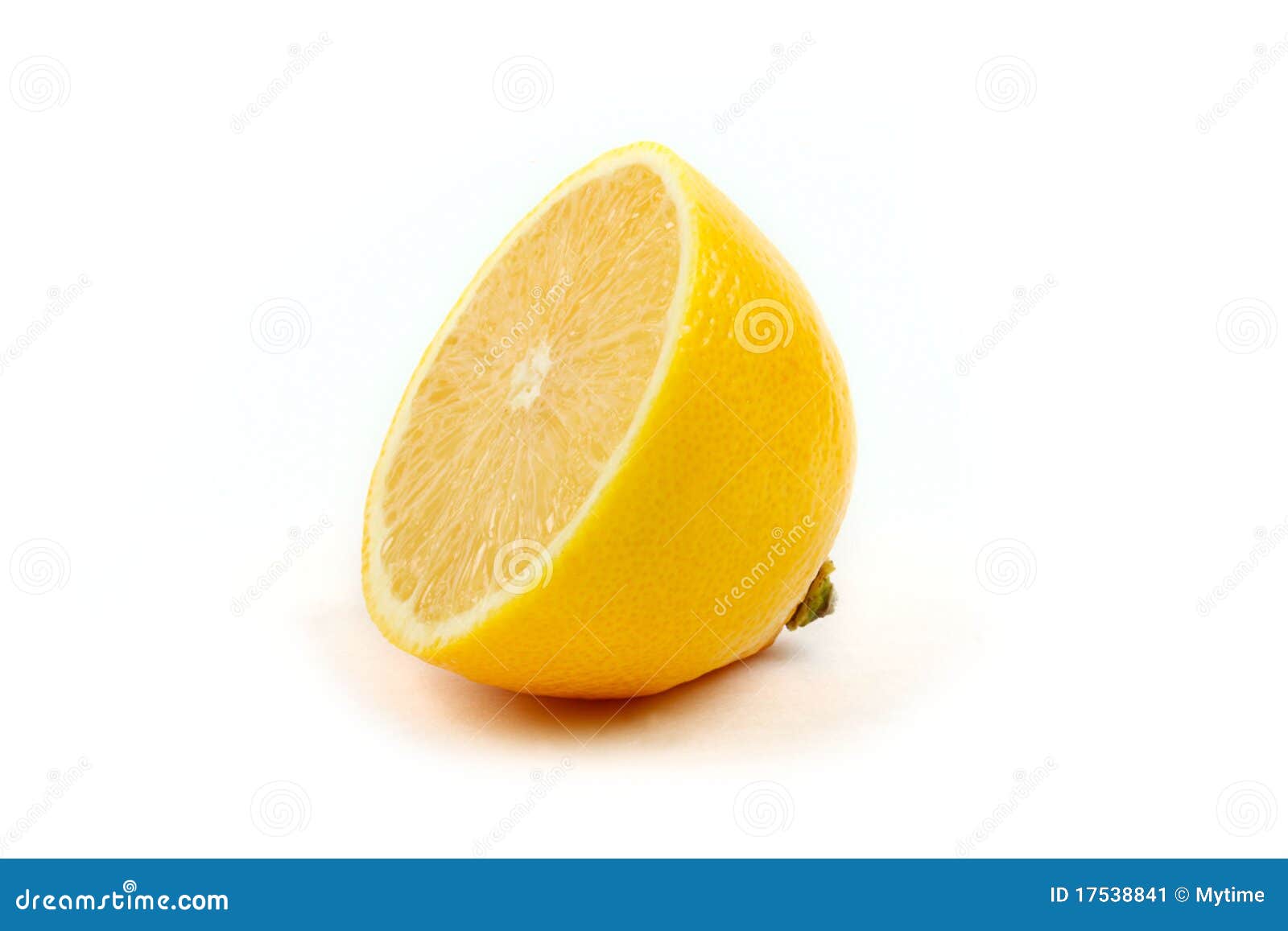 Half of ripe lemon stock image. Image of natural, juice - 17538841