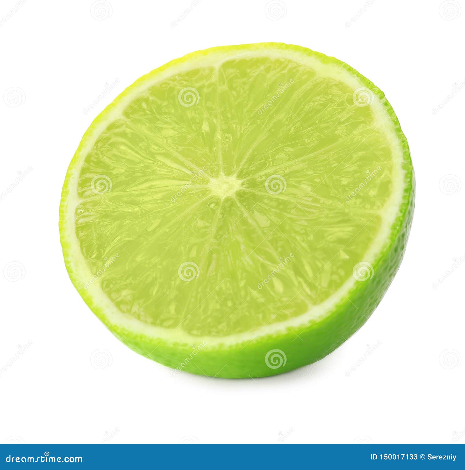 Half of Ripe Lime on White Background Stock Image - Image of organic ...