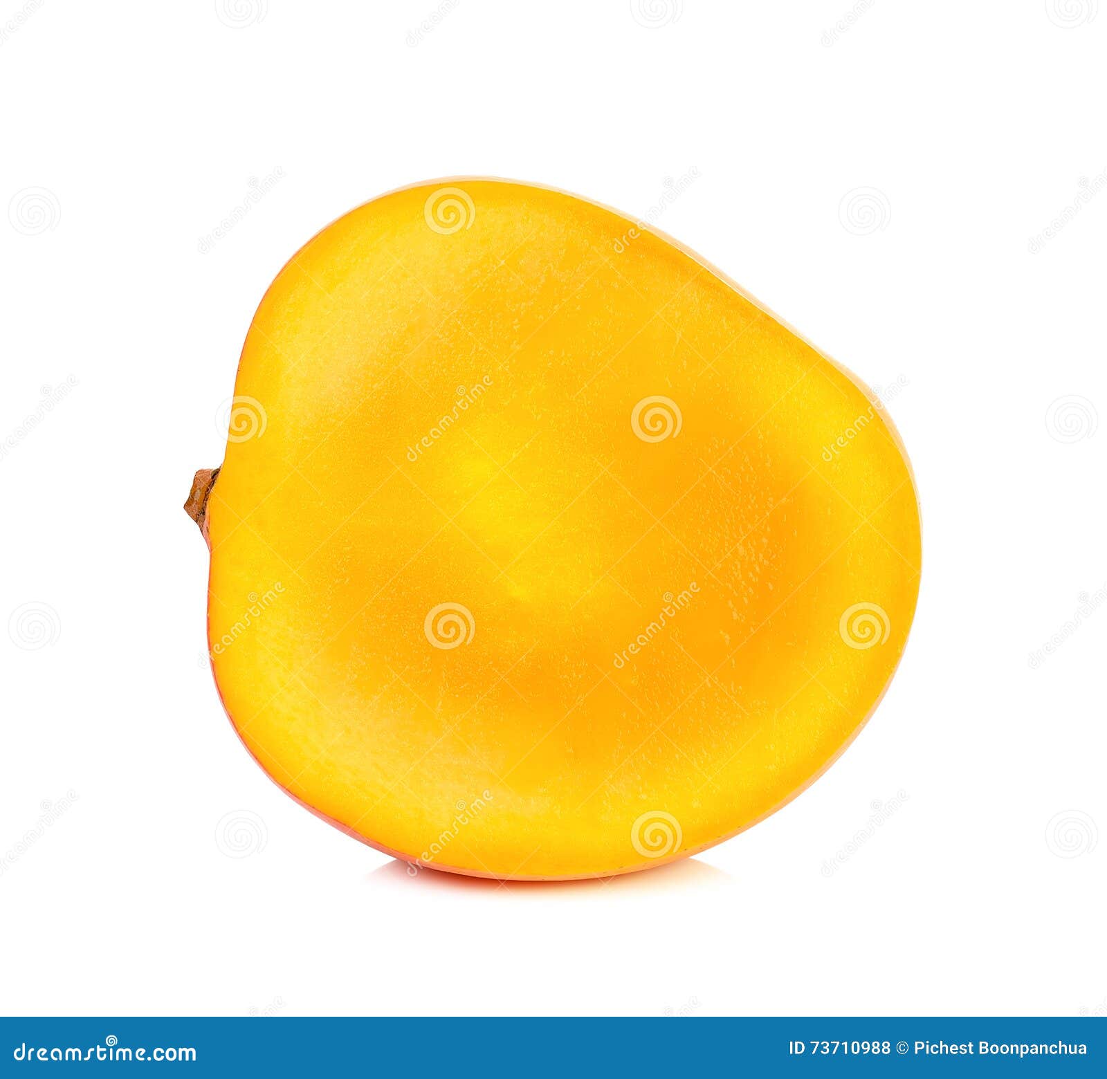Half of Ripe Mango Isolated Stock Photo - Image of fresh, yellow: 73710988