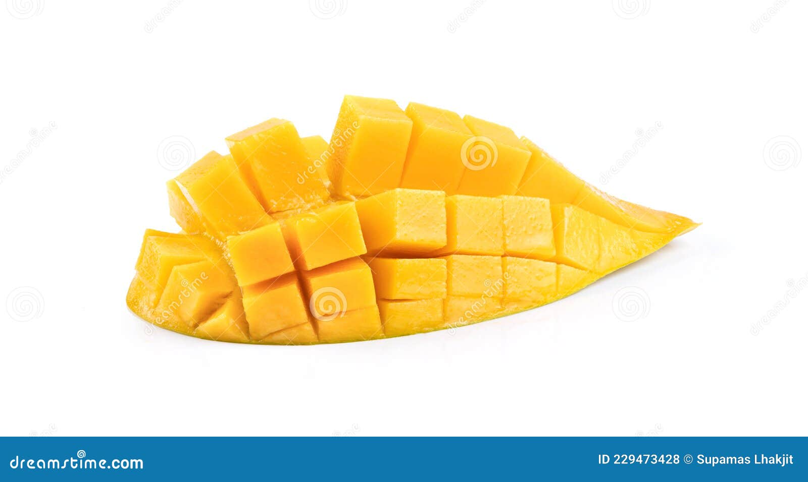 Half Ripe Mango Isolated on White Stock Photo - Image of ripe, fruit ...