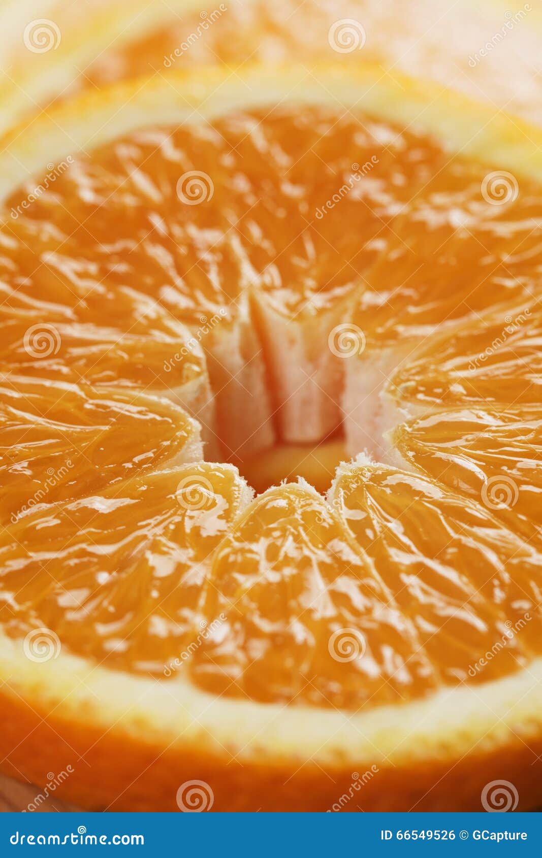 Half of Ripe Orange Closeup Stock Photo - Image of ingredient, slice ...