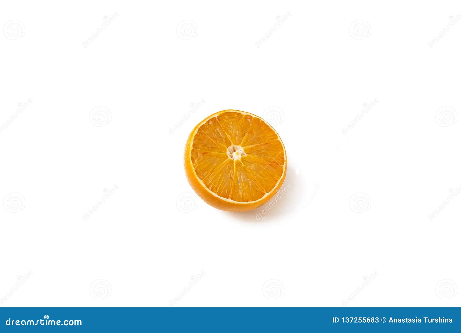 Half of Ripe Orange Isolated Stock Image - Image of view, nature: 137255683