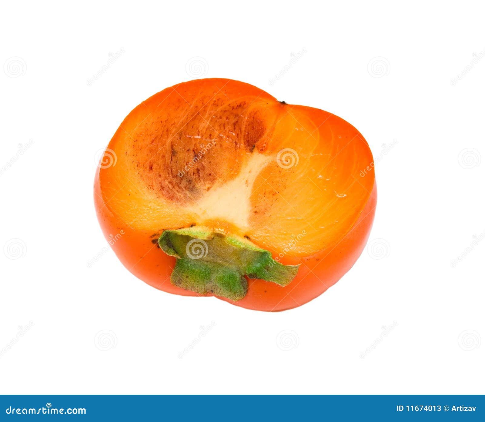 Half of ripe persimmon stock image. Image of culture - 11674013