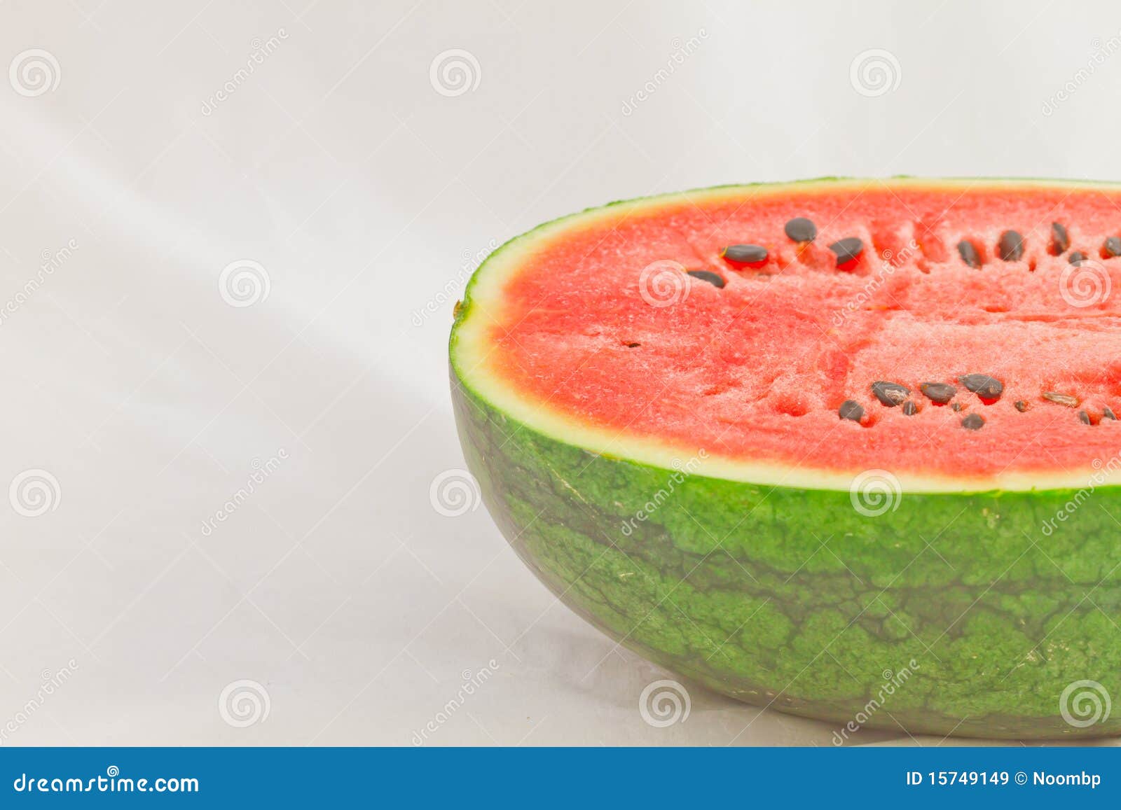 Half Of Ripe Sliced Green Watermelon . Stock Image - Image of circle ...