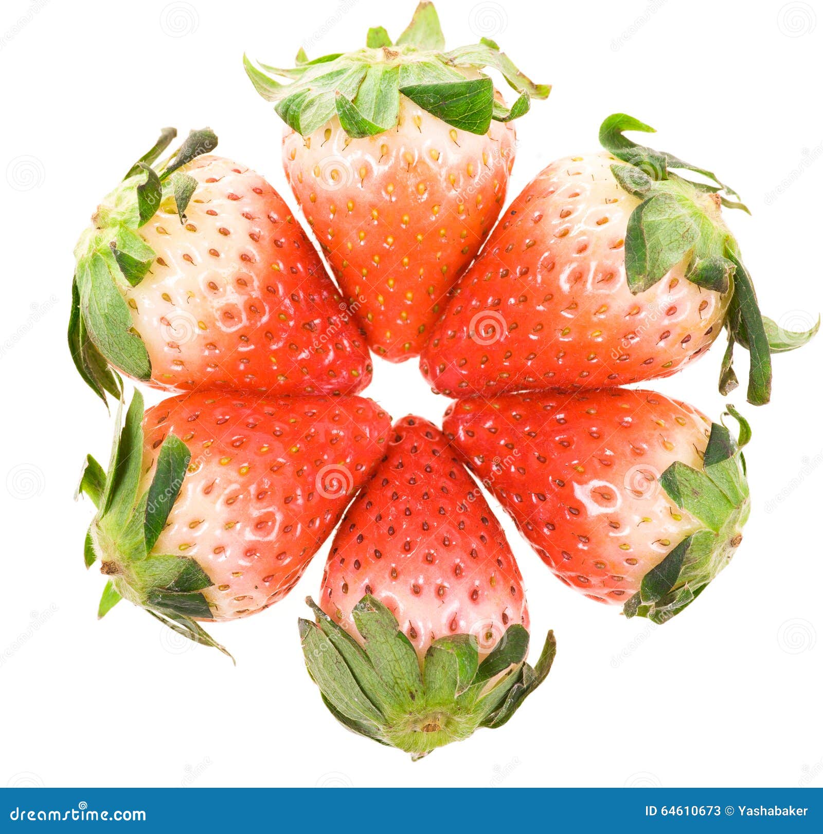 Half-ripe Strawberries with Leaves Stock Image - Image of food, berry ...