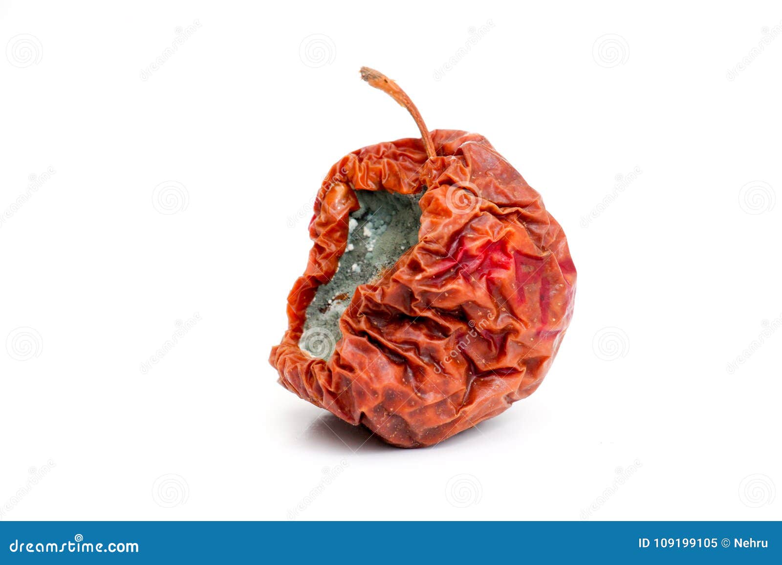 Half A Rotten Pomegranate On A Black Table. Square Framing Royalty-Free ...