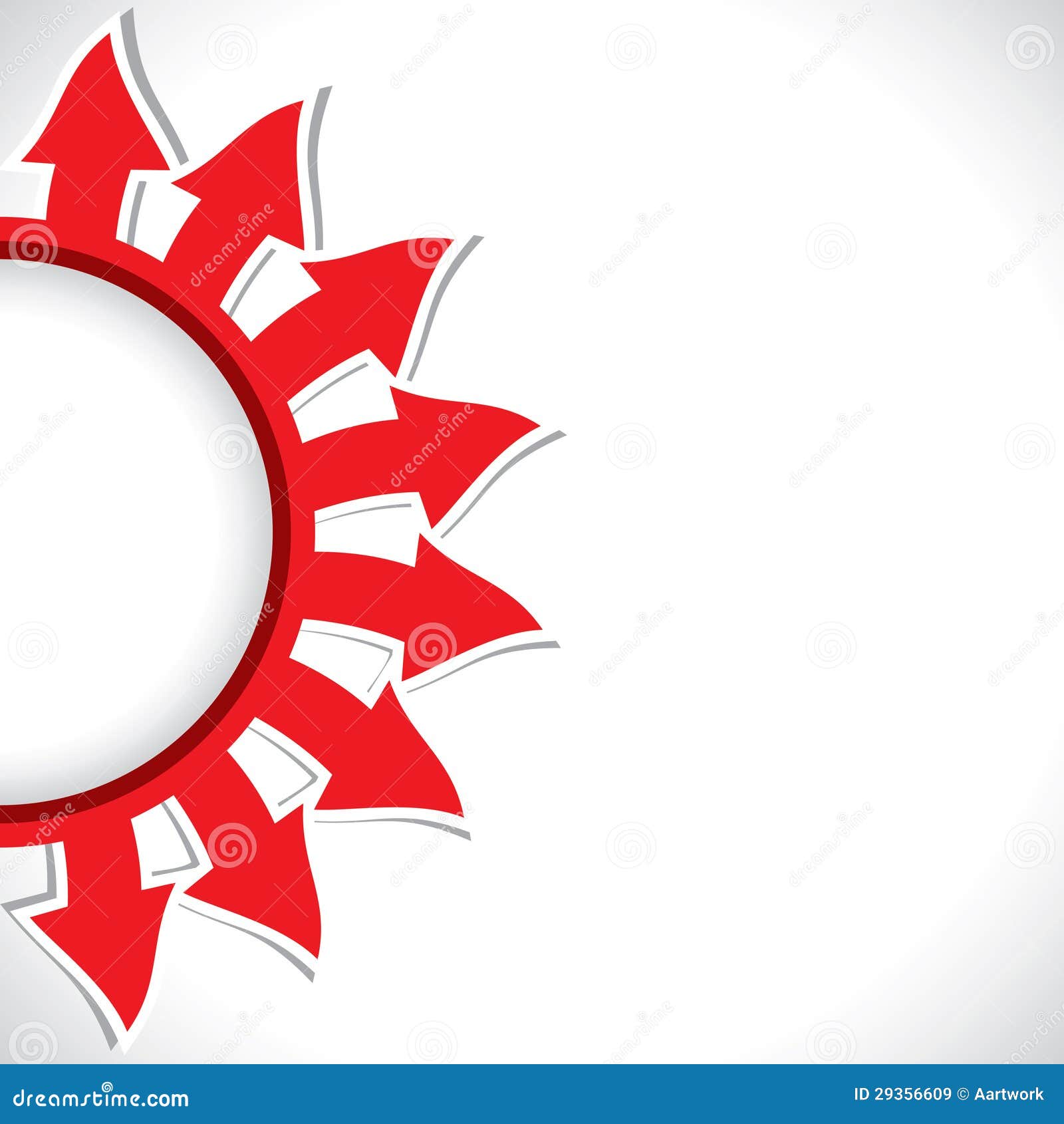 Half-round Arrow Background Stock Vector - Illustration of chart ...