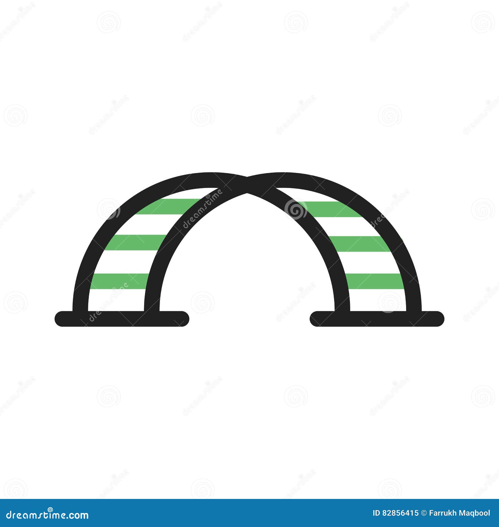 Half Round Monkey Bar stock vector. Illustration of activity - 82856415