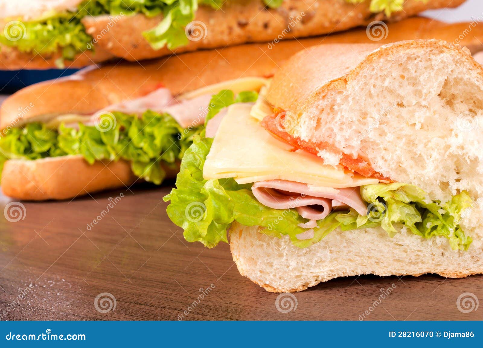 Half of sandwich stock photo. Image of french, delicious - 28216070