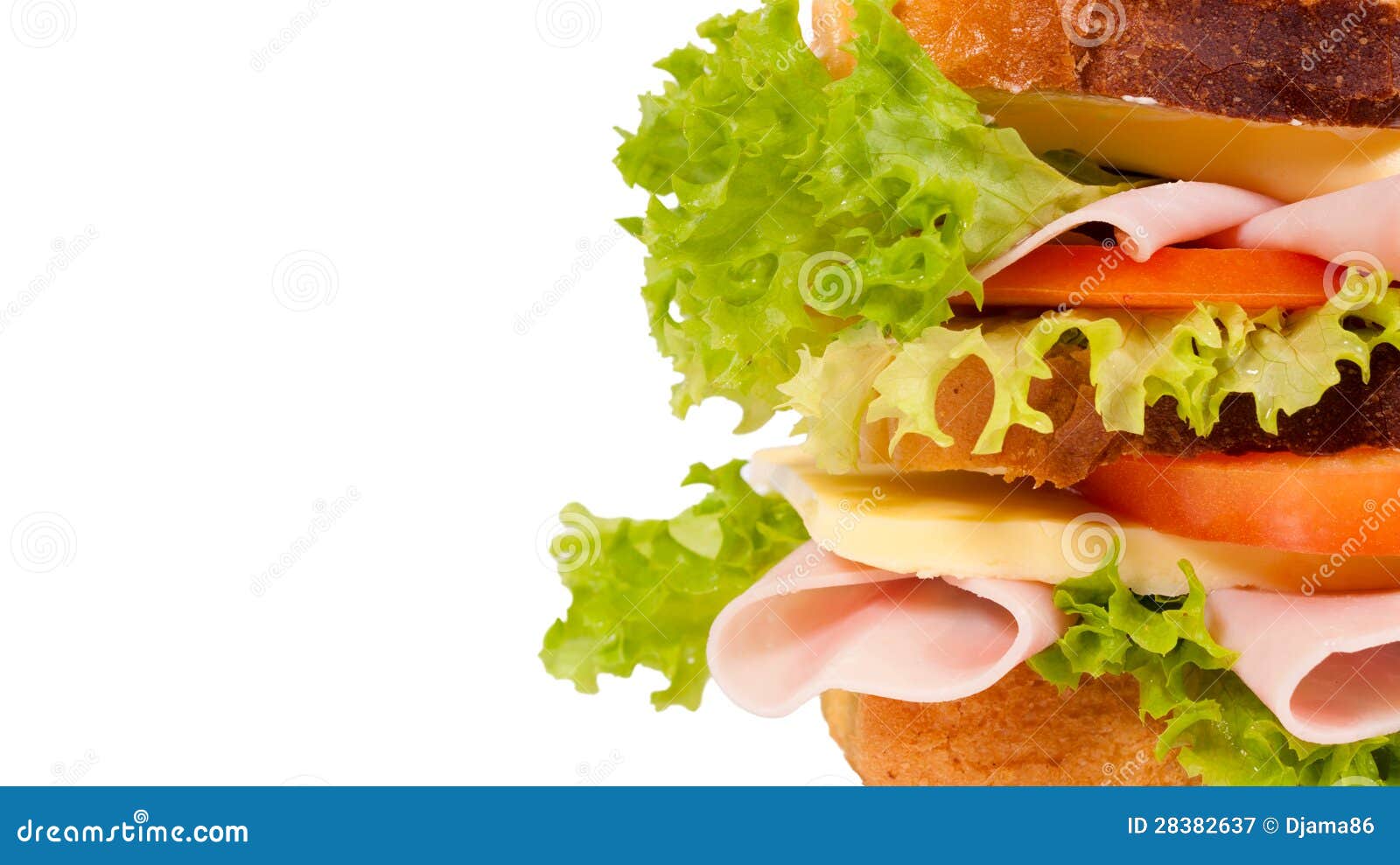 Half sandwich stock image. Image of meat, edible, menu - 28382637