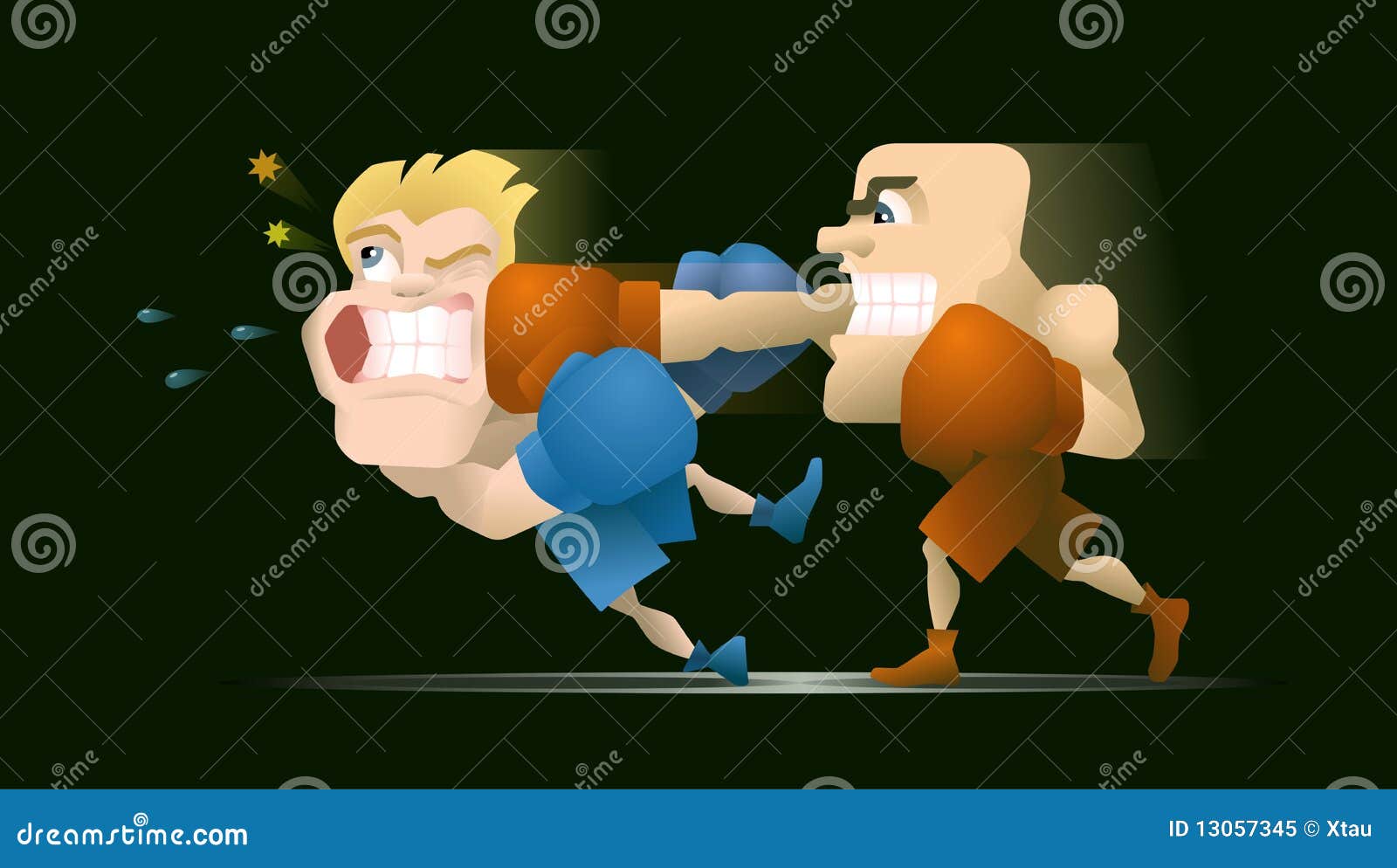 Superhero Punches Pattern, Cartoon Style Vector Illustration ...