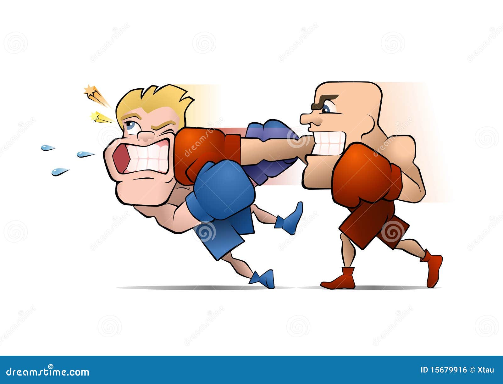 Half a Second before the Knockout Stock Vector - Illustration of ...
