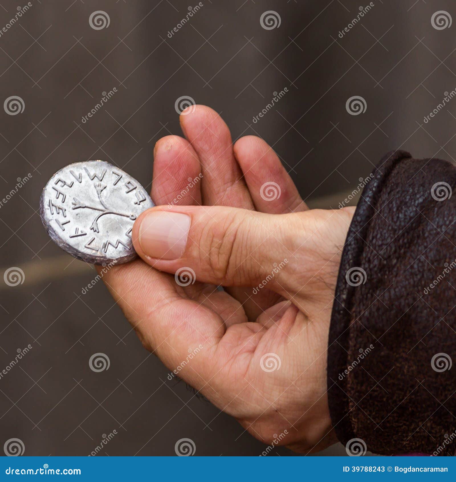 Half Shekel Coin stock image. Image of ancient, christ - 39788243