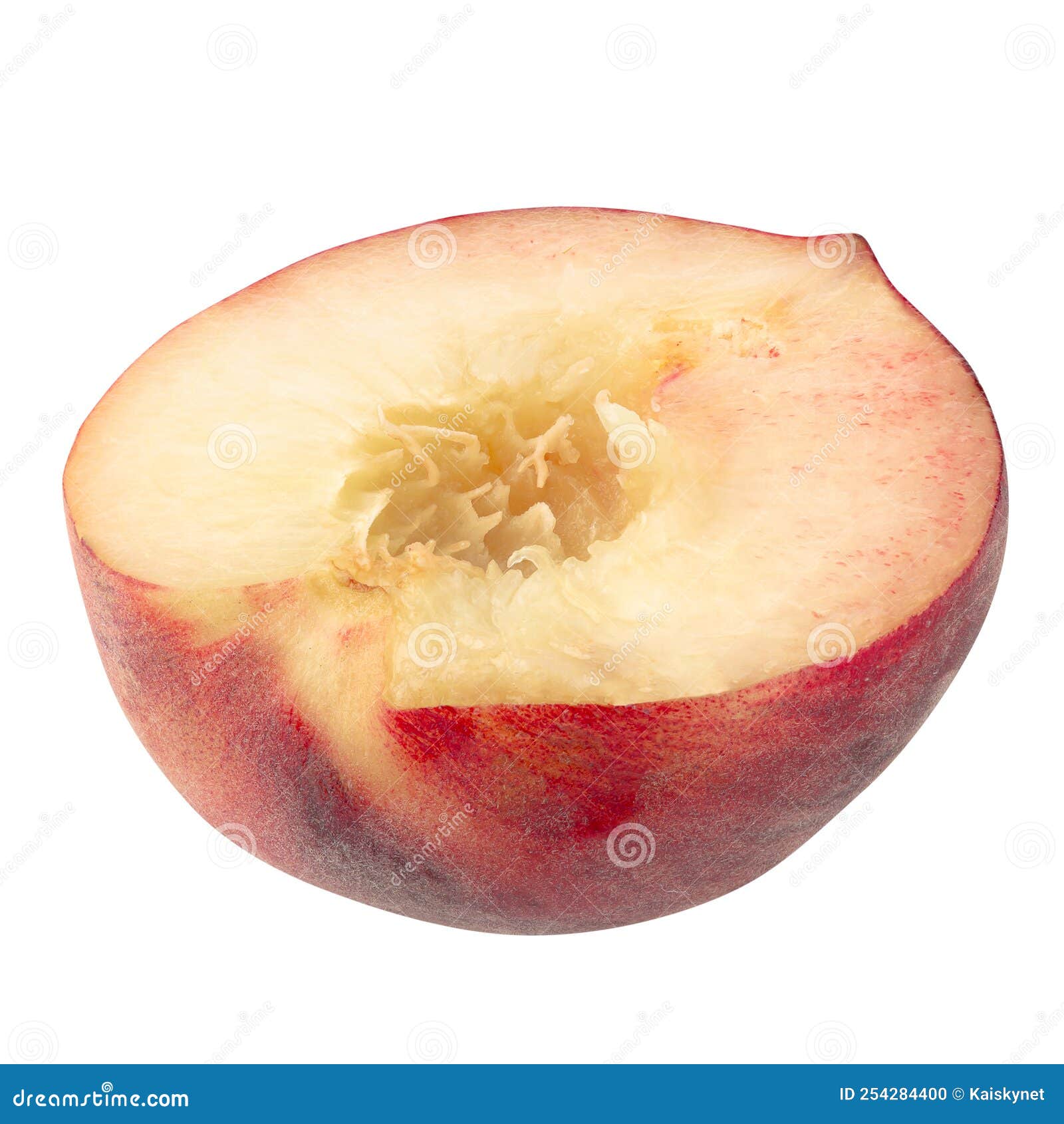 Half and Slice Peaches Isolated on Alpha Background Stock Photo - Image ...