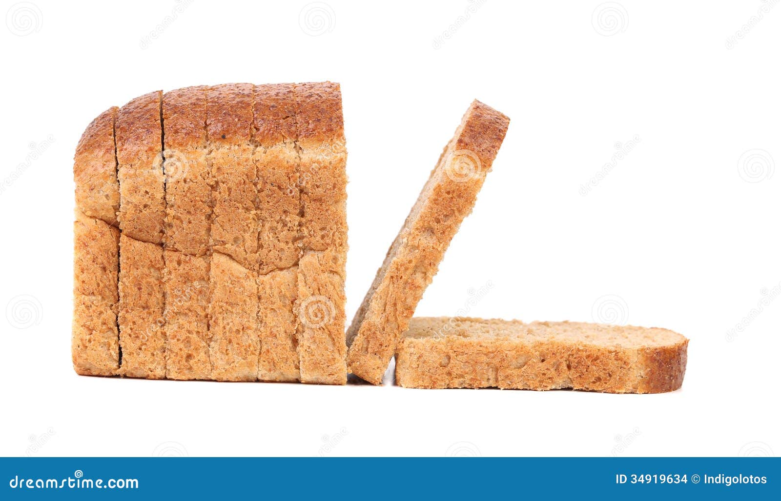 Half of sliced bread stock photo. Image of nutrition - 34919634