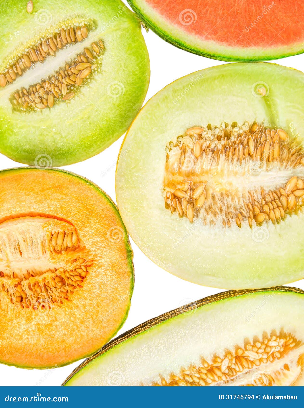 Half Sliced Melons IV stock photo. Image of fruit, melon - 31745794