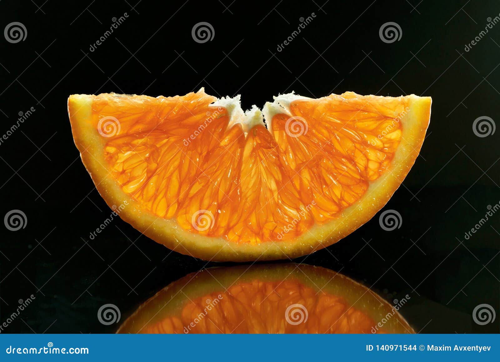 Half Slices of Orange on a Dark Background Stock Photo - Image of dark ...