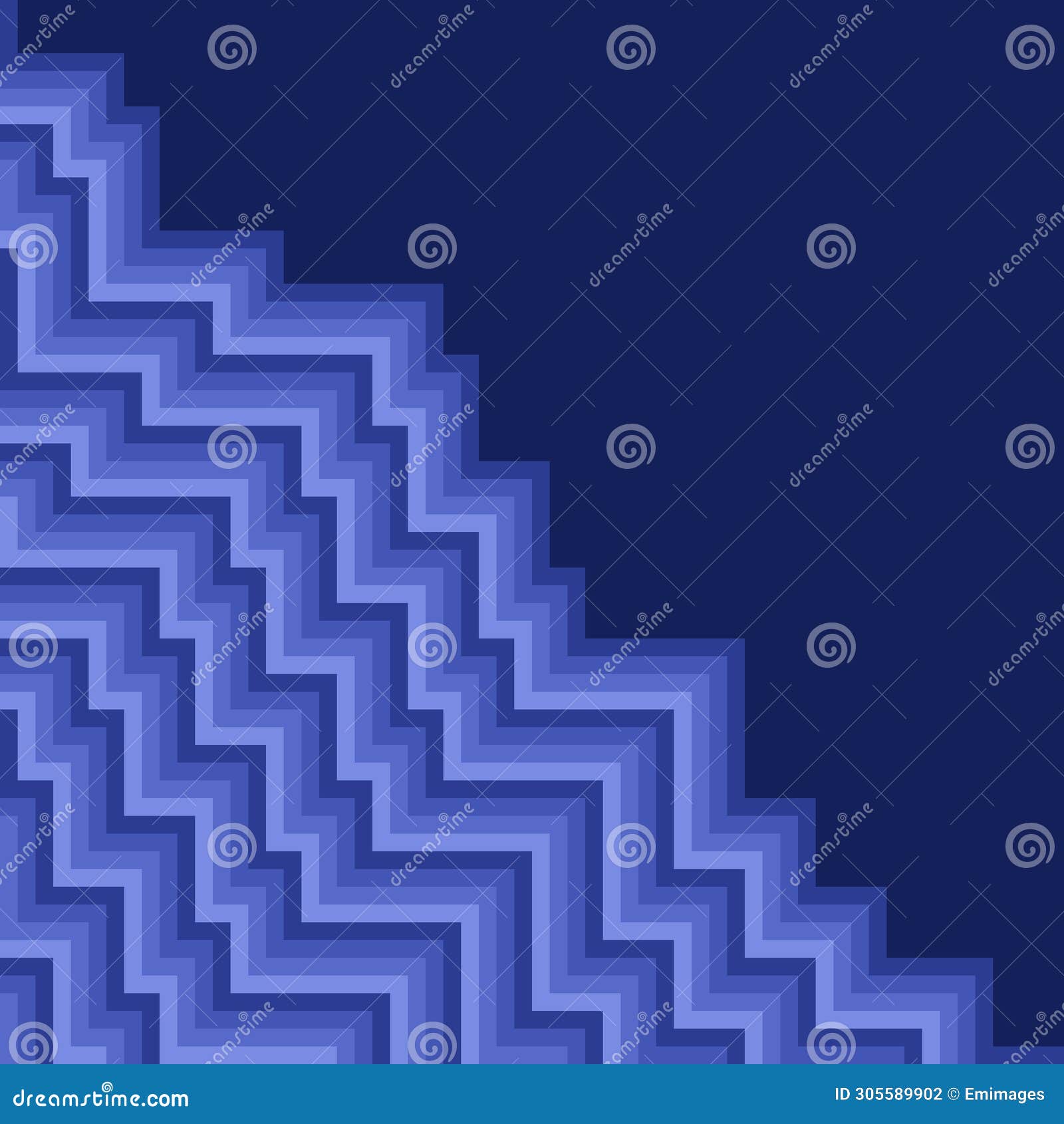 Half Blue and Half Blue Lines Design Stock Illustration - Illustration ...