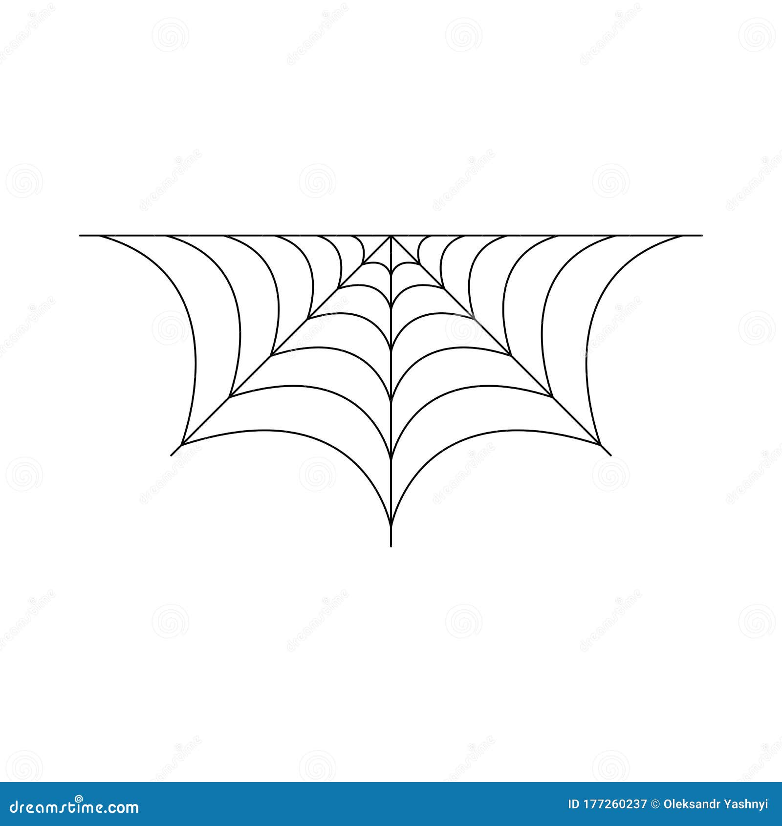 Half Spider Web Isolated on White Background. Halloween Spiderweb ... Half Spider Web Isolated on White Background. Halloween Spiderweb ...