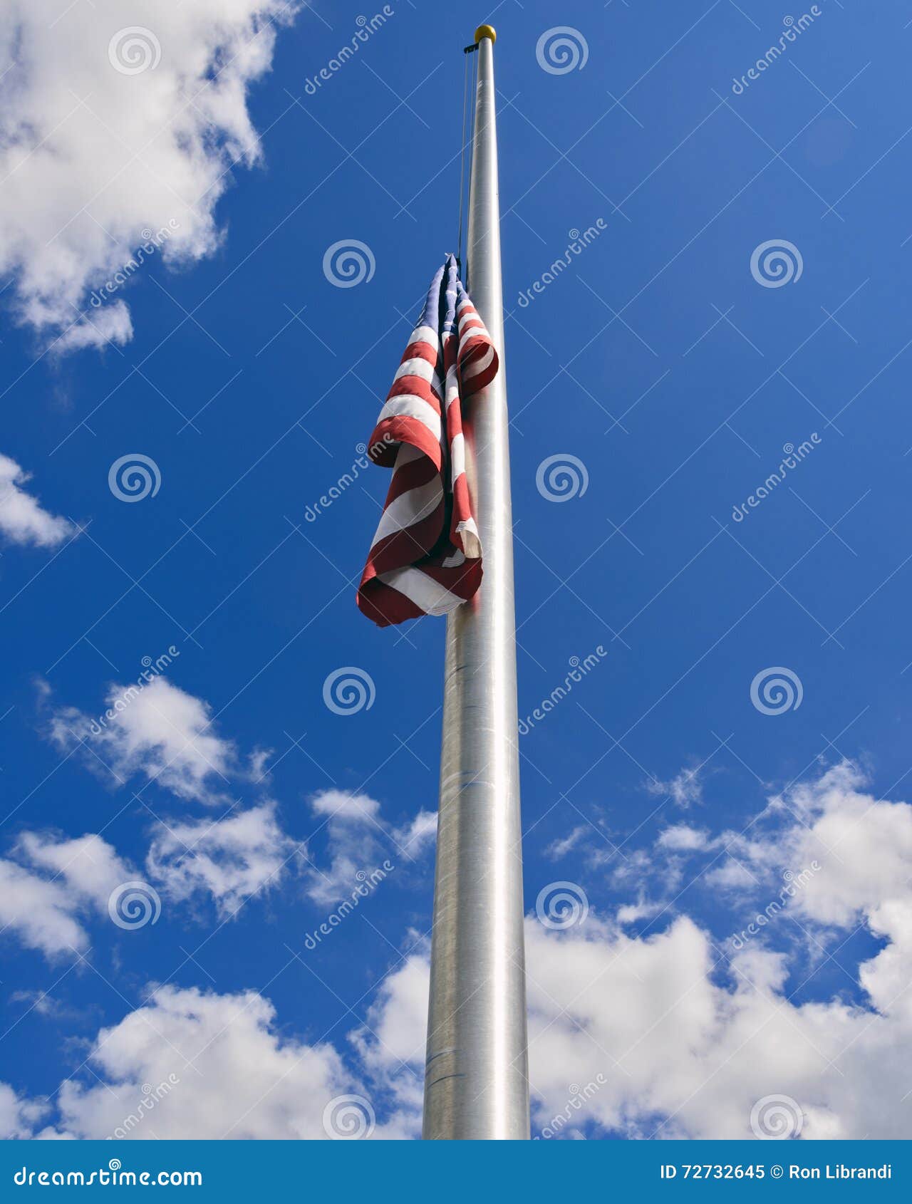 Half Staff stock image. Image of starsandstripes, flag - 72732645