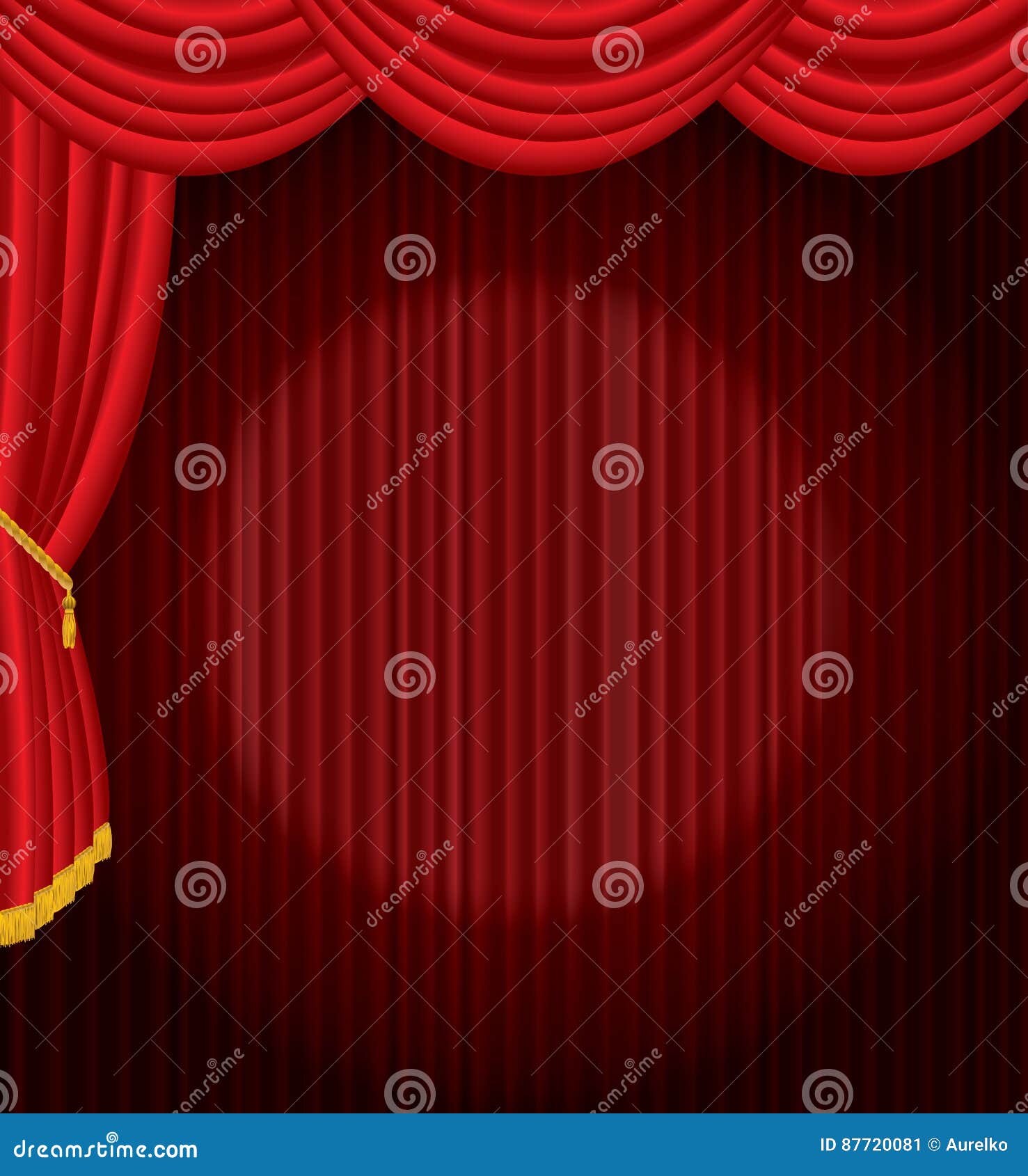 Half stage spot stock vector. Illustration of empty, closed - 87720081