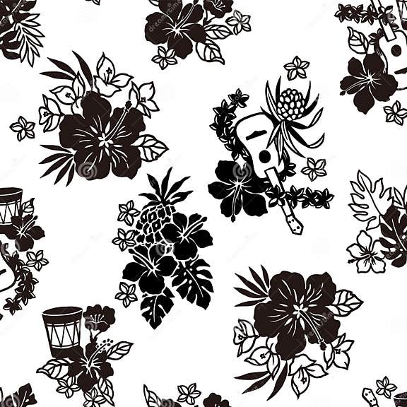 Cute and Simple Aloha Shirt Seamless Pattern, Stock Vector ...