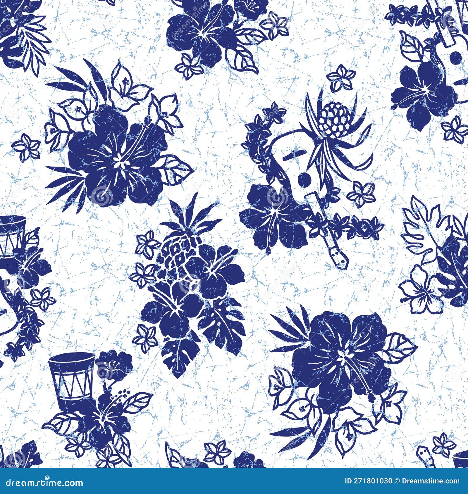 Cute and Simple Aloha Shirt Seamless Pattern, Stock Vector ...