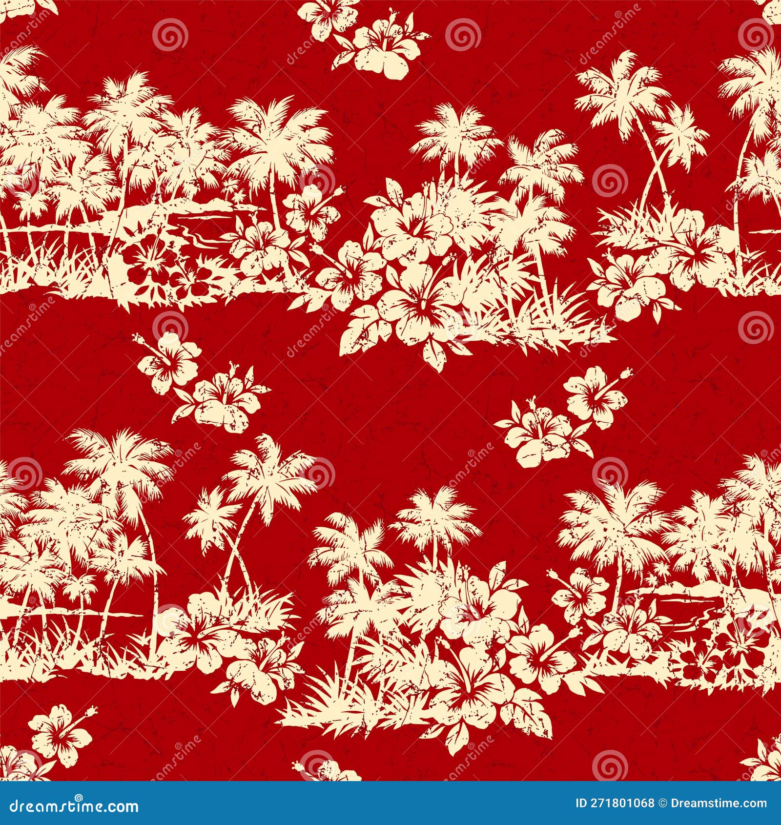 Cute and Simple Aloha Shirt Seamless Pattern, Stock Vector ...