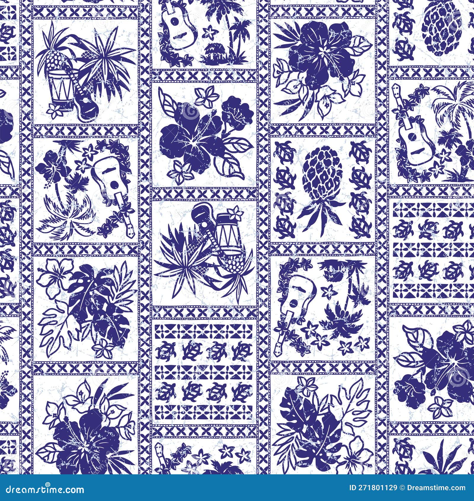 Cute and Simple Aloha Shirt Seamless Pattern, Stock Vector ...