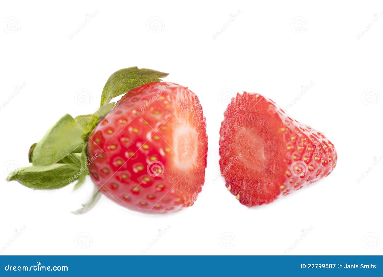 Half of strawberry. stock image. Image of slice, healthy - 22799587