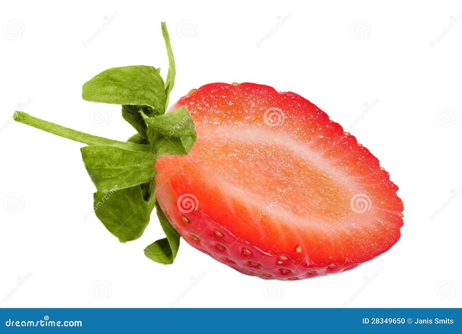 Half of strawberry. stock photo. Image of isolated, strawberry - 28349650