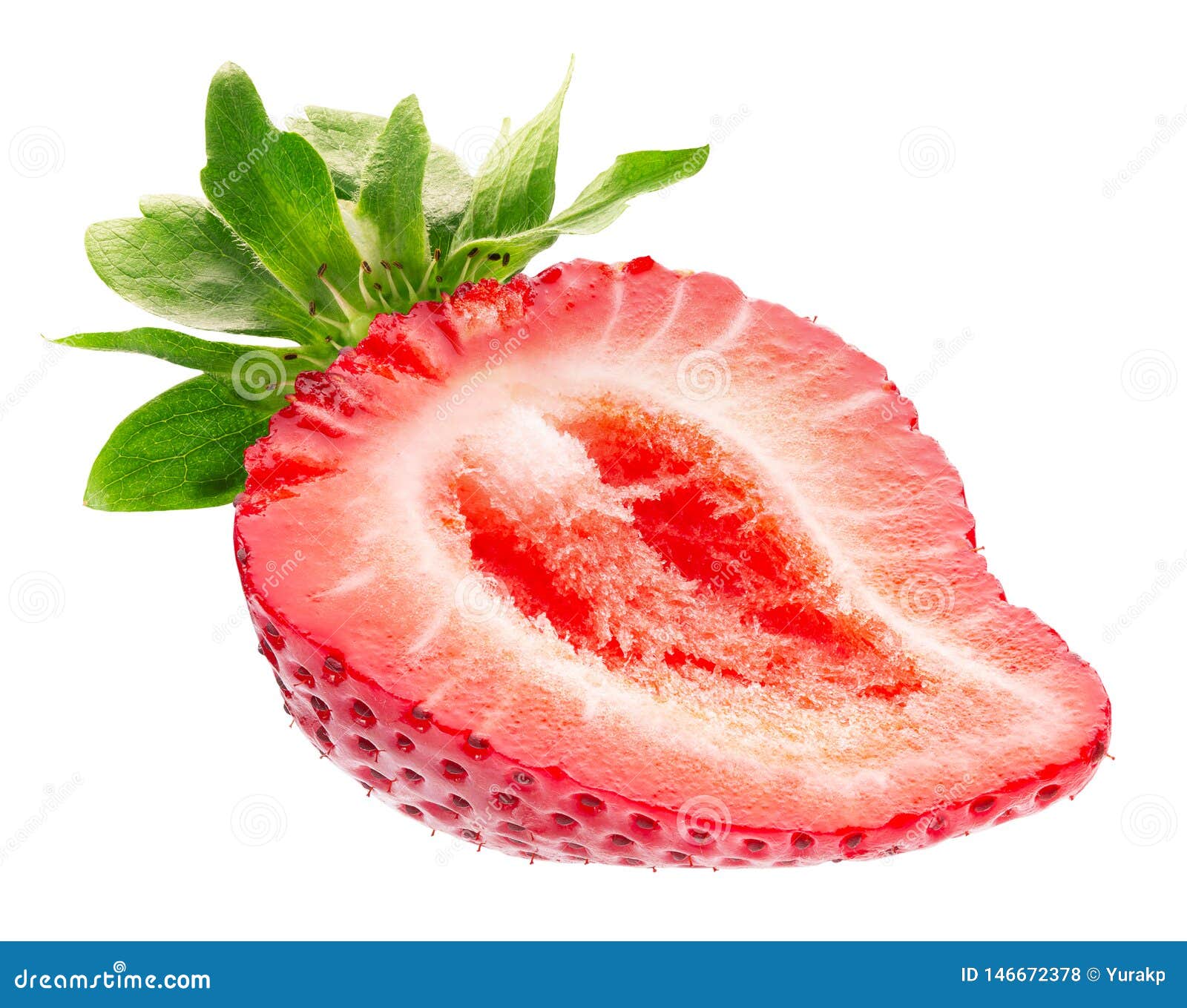 Half of Strawberry Isolated on a White Background Stock Photo - Image ...