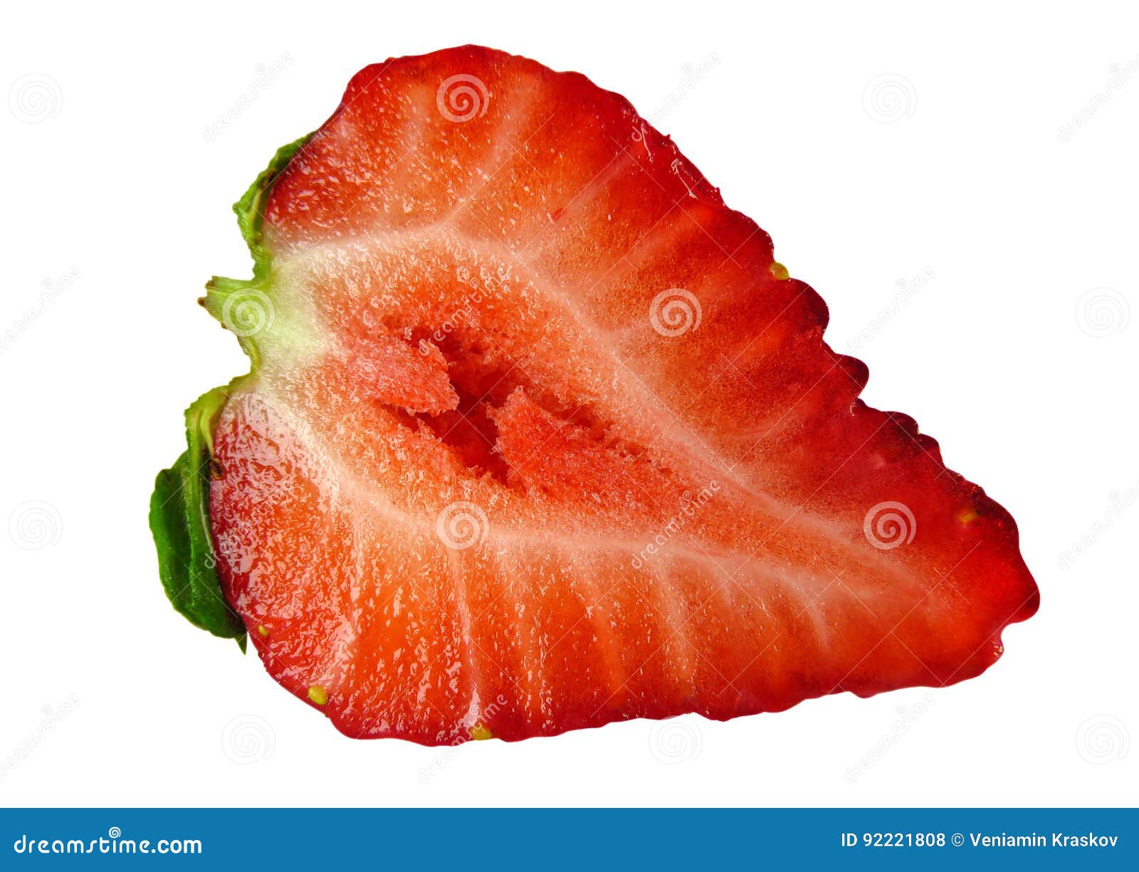 Half of Strawberry Isolated Stock Photo - Image of food, fruit: 92221808