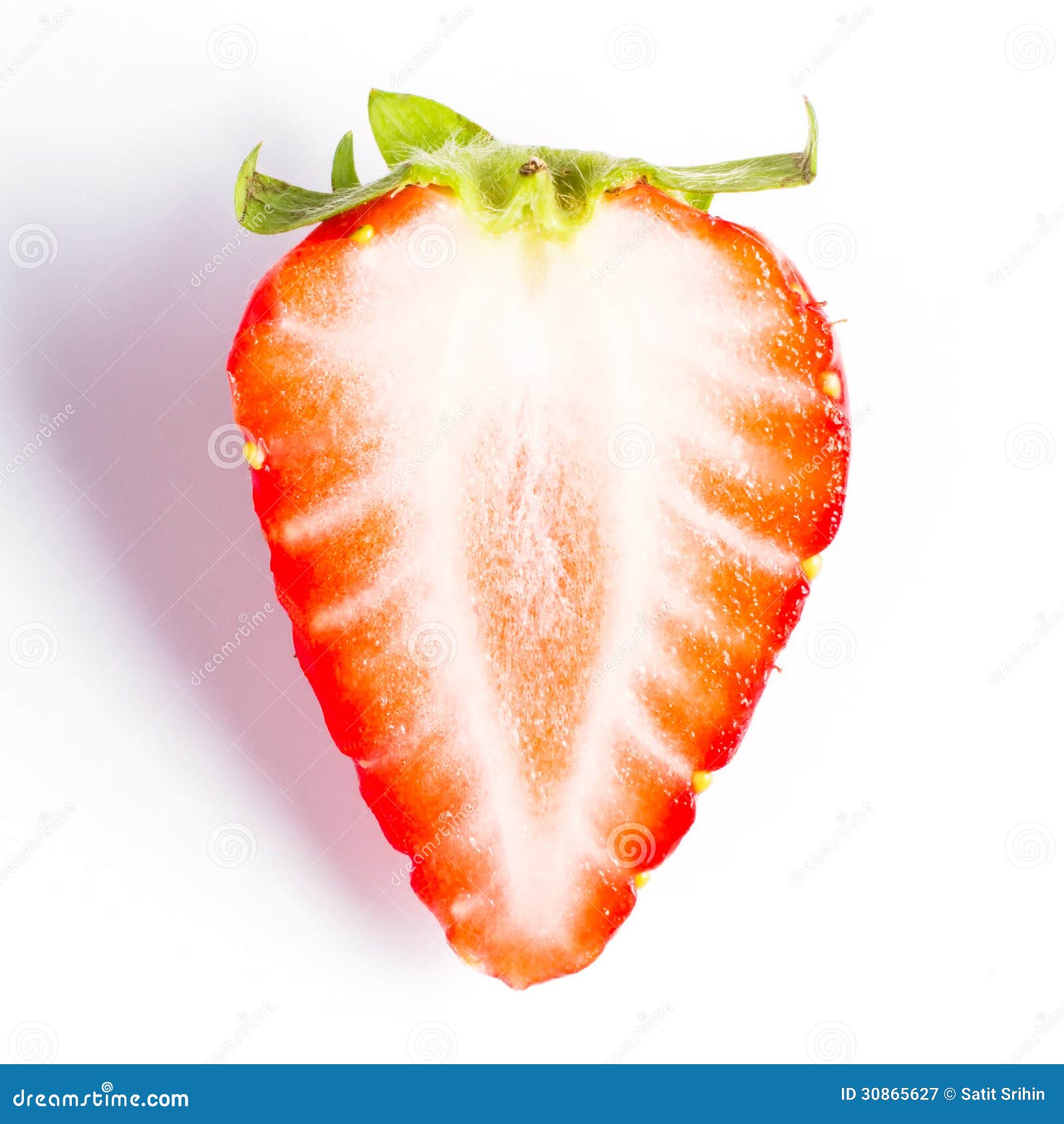 Half of strawberry stock image. Image of vibrant, slice - 30865627
