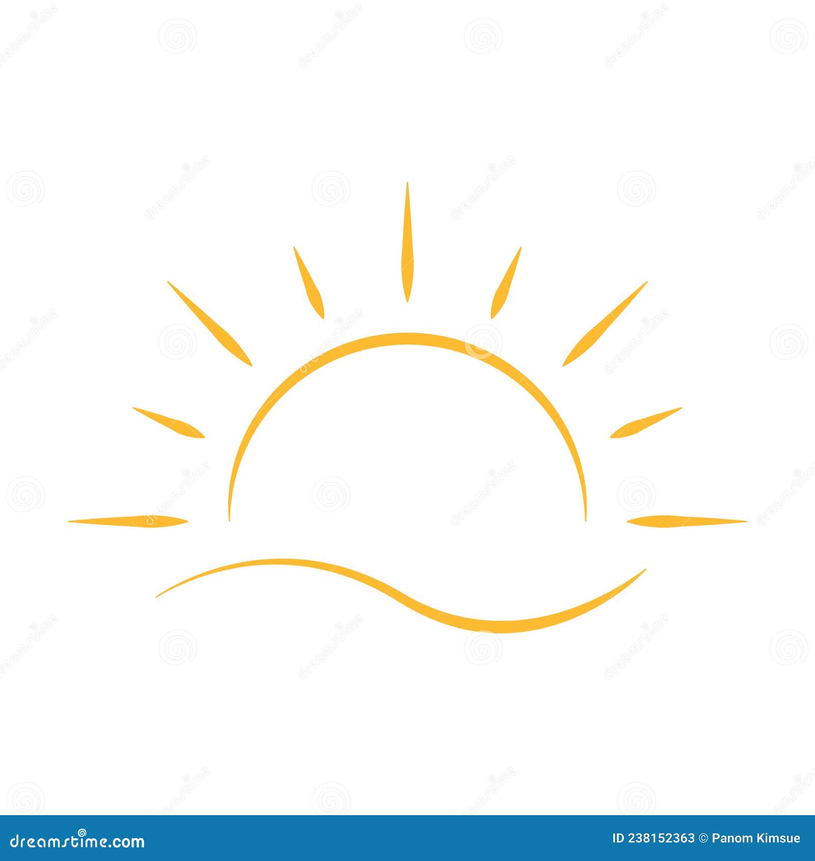 A Half Sun is Setting Downwards Icon Vector Sunset Concept for Graphic ... A Half Sun is Setting Downwards Icon Vector Sunset Concept for Graphic ...