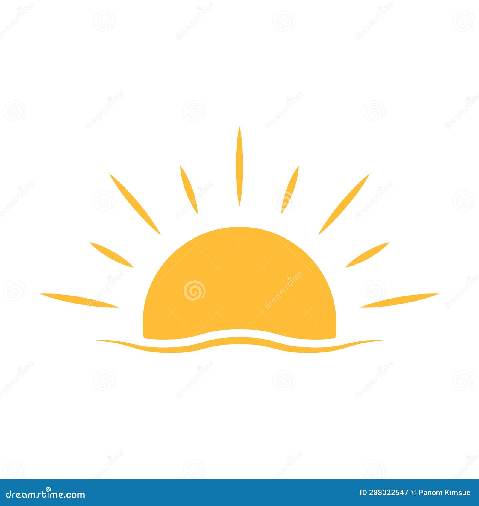 A Half Sun is Setting Downwards Icon Vector Sunset Concept for Graphic ... A Half Sun is Setting Downwards Icon Vector Sunset Concept for Graphic ...