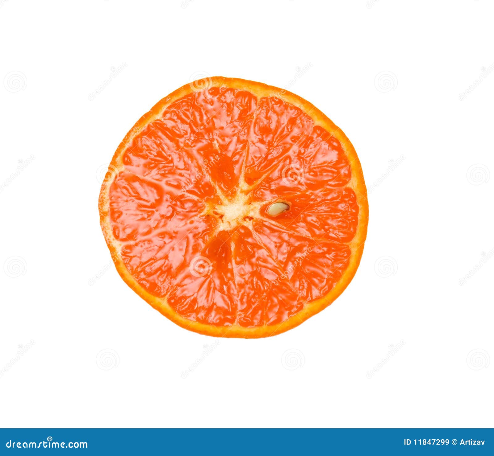 Half of tangerine stock image. Image of color, lifestyle - 11847299