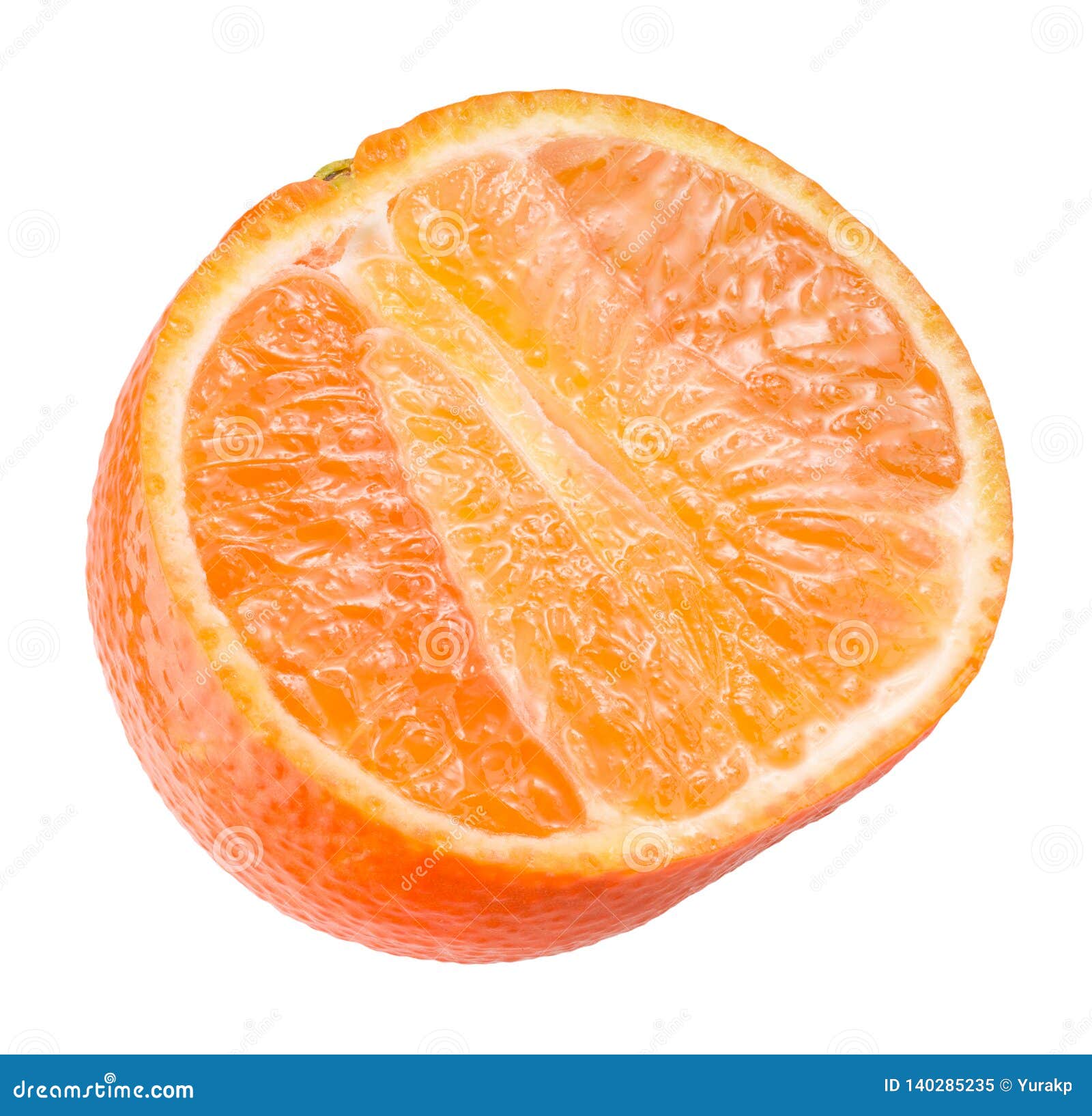 Half of Tangerine Isolated on a White Background Stock Image - Image of ...