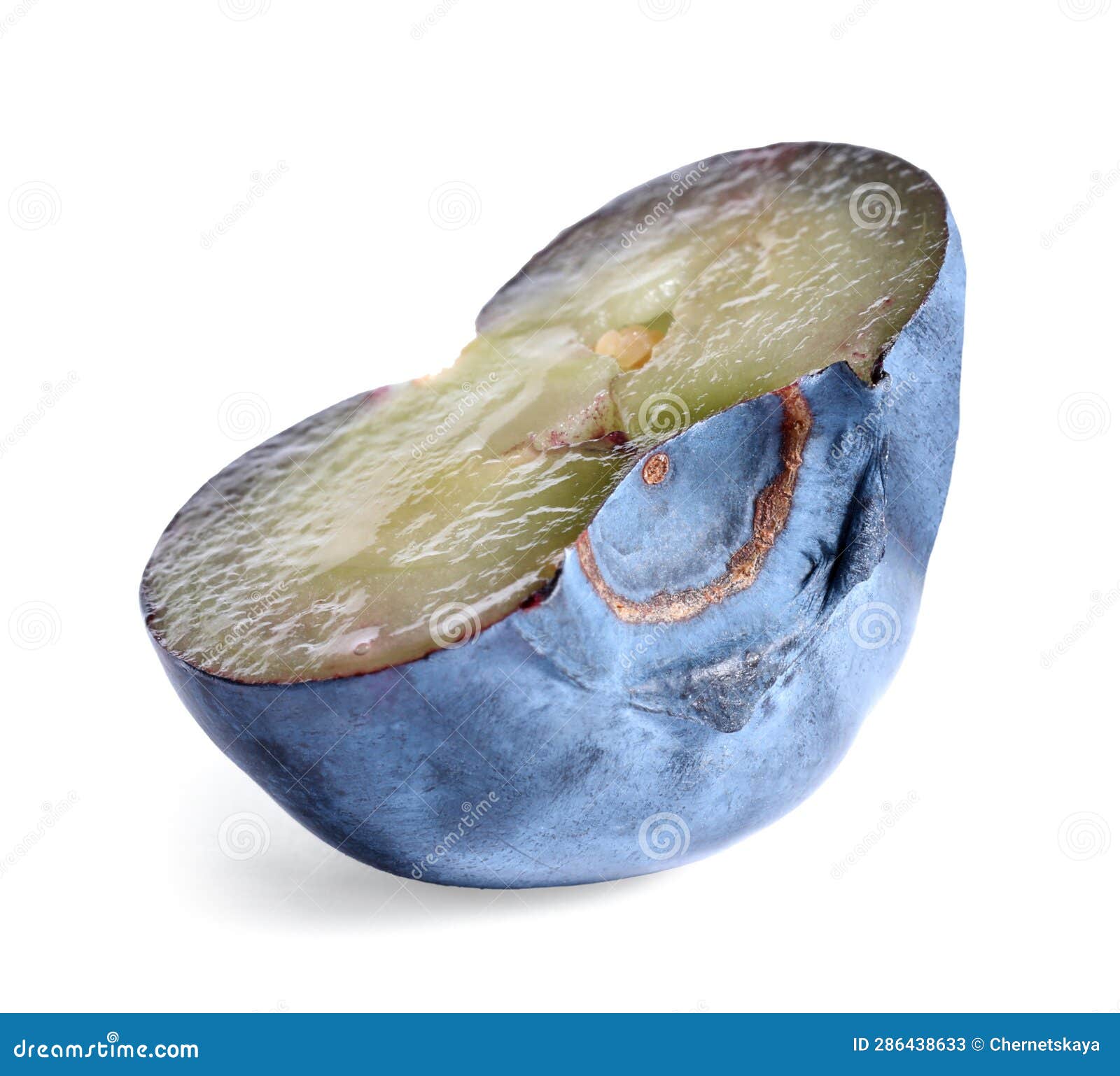 Half of Tasty Blueberry Isolated on White Stock Image - Image of diet ...