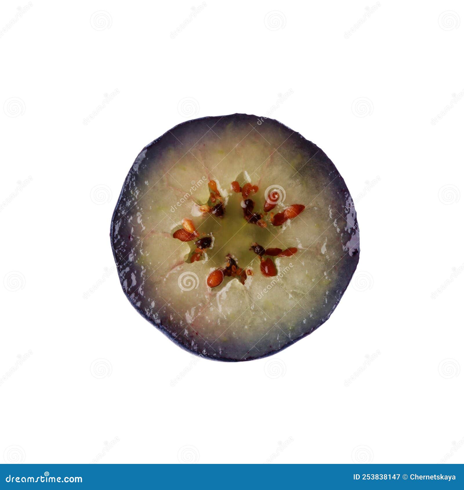 Half of Tasty Fresh Blueberry Isolated on White Stock Image - Image of ...