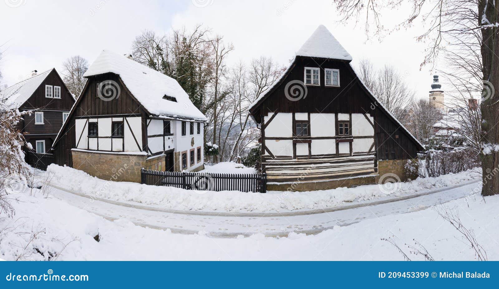 A Half-timbered Building is a Building, Its Walls are Built Using the ...