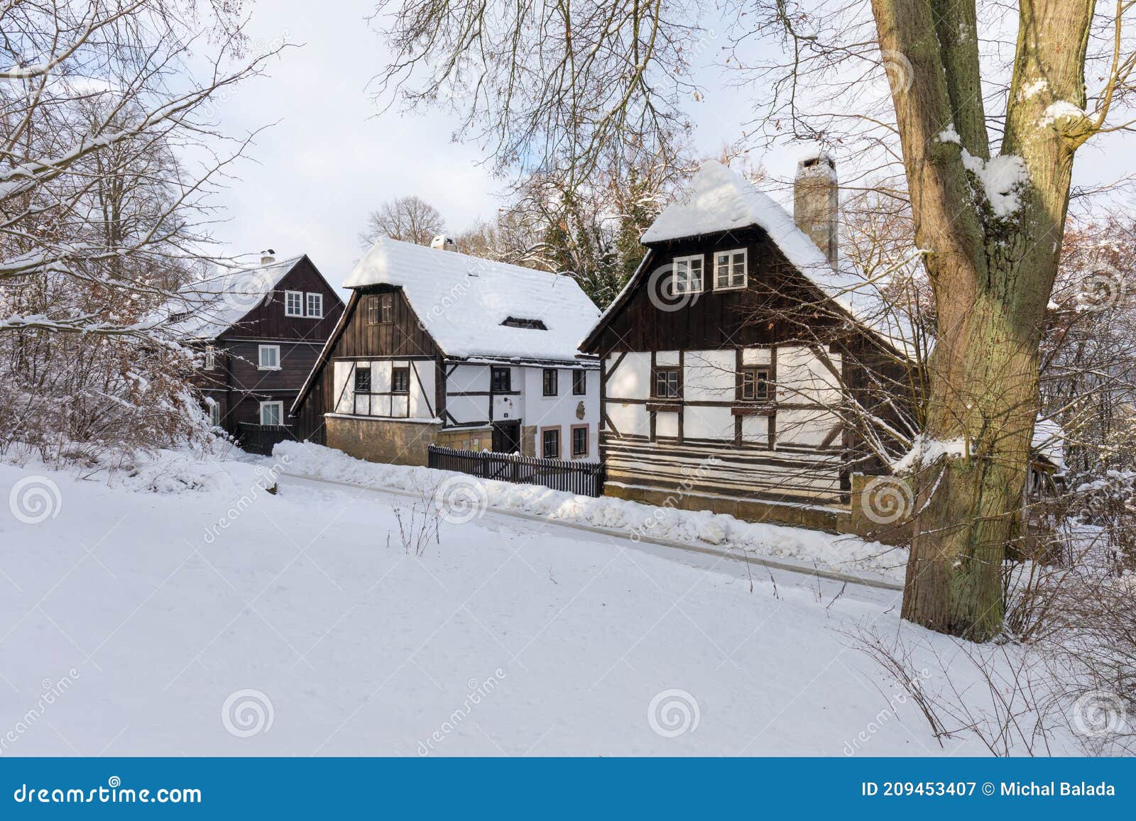 A Half-timbered Building is a Building, Its Walls are Built Using the ...