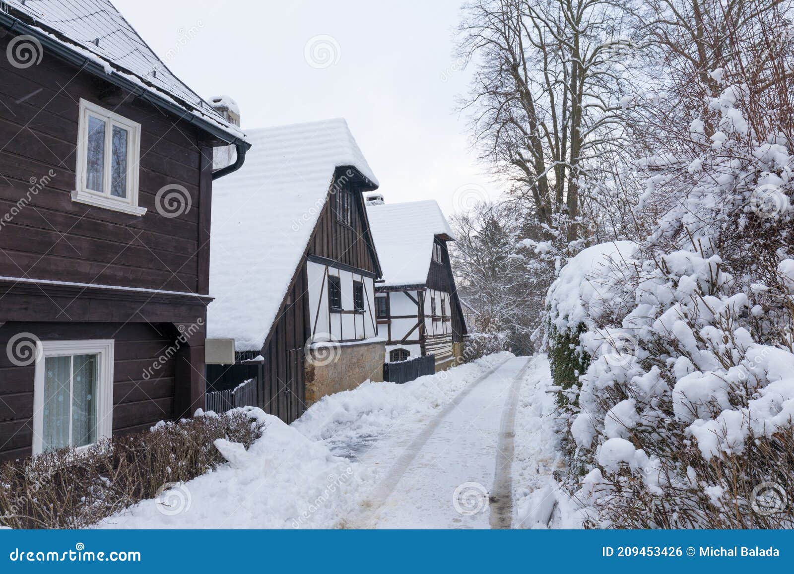 A Half-timbered Building is a Building, Its Walls are Built Using the ...