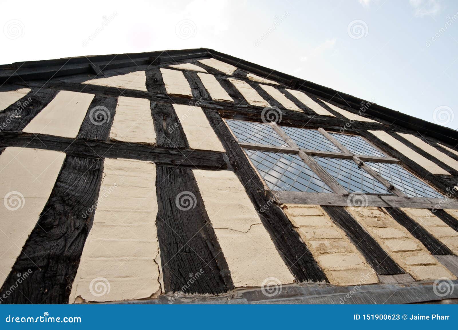 Half-timbered Building in England Stock Image - Image of charming ...