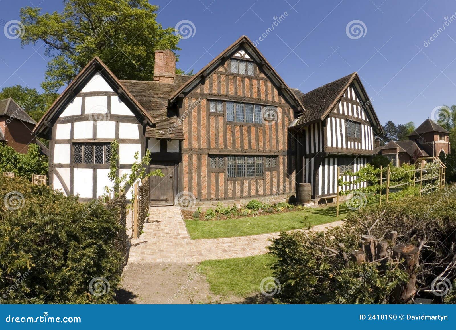 Half timbered buildings stock photo. Image of estate, renovation - 2418190