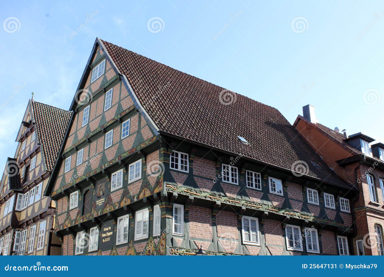 Half-timbered Buildings - Celle, Germany Stock Image - Image of timber ...