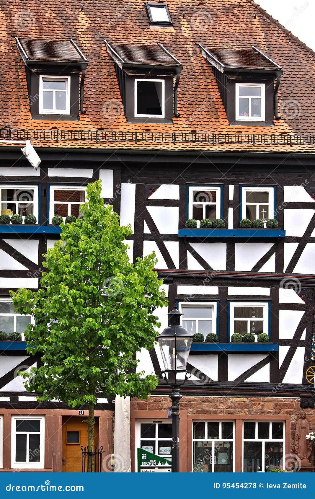 Half-timbered Buildings in Germany Stock Photo - Image of buildings ...
