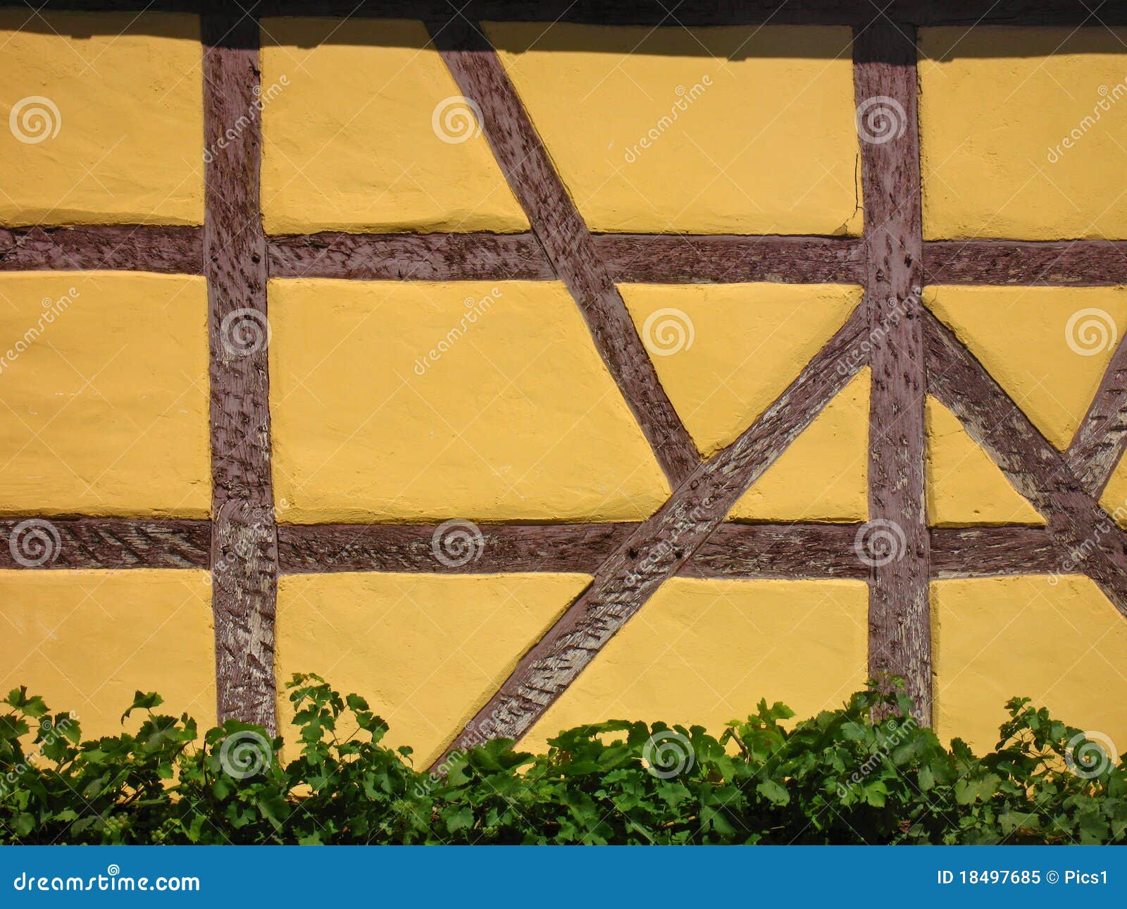 Half-timbered facade stock image. Image of lattice, format - 18497685